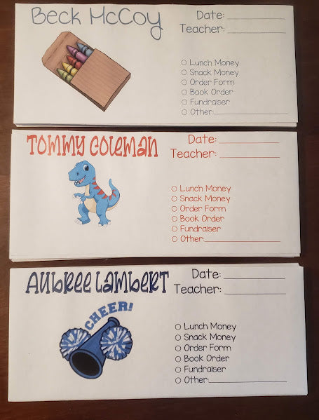 School Envelopes – AEA Crafts